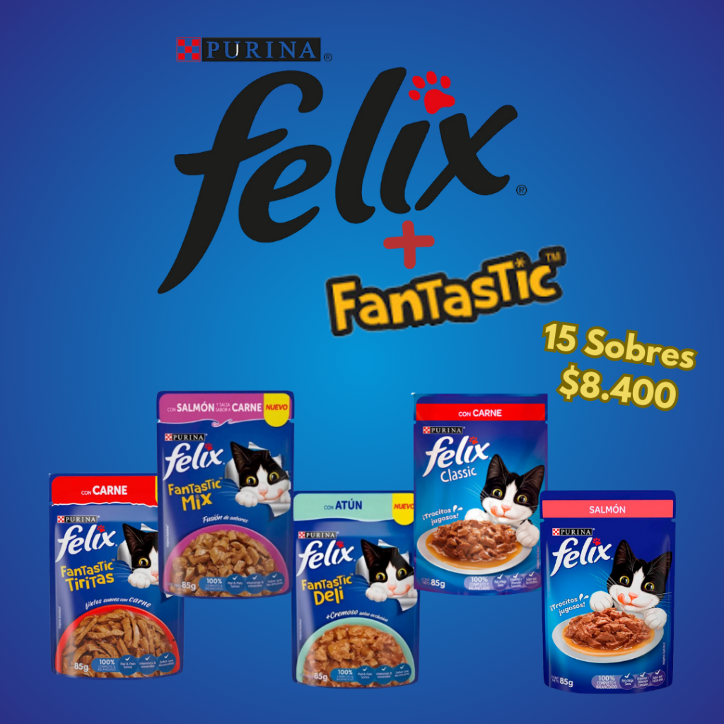 Caja Pouch felix 15unx85g – Memipetshop